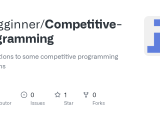 Github Beggginner Competitive Programming My Solutions To Some