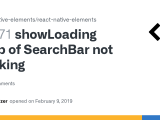 Showloading Prop Of Searchbar Not Working Issue 1771 React Native