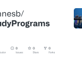 Github Sennesb Studyprograms