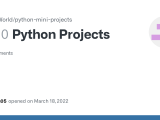 Python Projects Issue 590 Python World Python Mini Projects Github