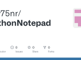 Github Shy75nr Pythonnotepad