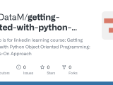 Github Thedatam Getting Started With Python Object Oriented