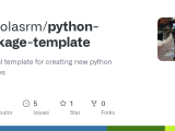 Github Nickolasrm Python Package Template Personal Template For
