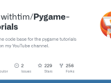 Github Techwithtim Pygame Tutorials This Is The Code Base For The