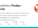 Flutter Tutorial Lib Main Dart At Master Techwithtim Flutter Tutorial