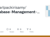 Github Apearlpackirisamy Database Management System Project College