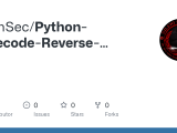 Github Haansec Python Bytecode Reverse Engineering Tutorial Files
