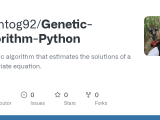 Github Dkontog92 Genetic Algorithm Python A Genetic Algorithm That