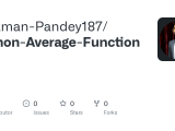 Github Aryaman Pandey187 Python Average Function