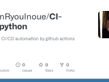 Github Kevinryouinoue Ci Cd Python Develop Ci Cd Automation By