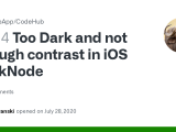 Too Dark And Not Enough Contrast In Ios Darknode Issue 684
