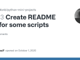 Create Readme File For Some Scripts Issue 263 Python World Python