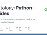 Github Statology Python Guides This Repository Contains The Codes