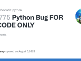 Python Bug For Vscode Only Issue 21775 Microsoft Vscode Python
