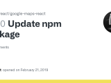 Update Npm Package Issue 320 Fullstackreact Google Maps React Github