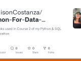 Github Madisoncostanza Python For Data Science Ai And Development