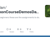 Github Yasdan Pythoncoursedemosdaywise For The Beginners These Are