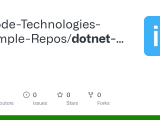Github Incode Technologies Example Repos Dotnet Samples