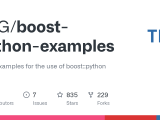 Github Tng Boost Python Examples Some Examples For The Use Of Boost