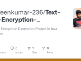 Github Praveenkumar 236 Text File Encryption Decryption Project In