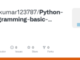 Github Sivakumar123787 Python Programming Basic Assignments