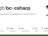 Github Bcgit Bc Csharp Bouncycastle Net Cryptography Library Mirror