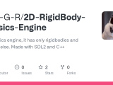 Github Alex G R 2d Rigidbody Physics Engine 2d Physics Engine It