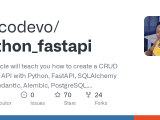 Python Fastapi Readme Md At Master Wpcodevo Python Fastapi Github
