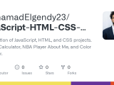 Github Mohamadelgendy23 Javascript Html Css Projects