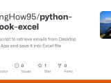 Github Shenghow95 Python Outlook Excel Python Script To Retrieve