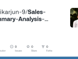 Github Mallikarjun 9 Sales Summary Analysis Using Sqlite Python