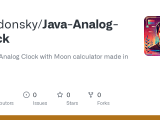 Github Gradonsky Java Analog Clock Simple Analog Clock With Moon