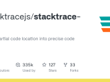 Github Stacktracejs Stacktrace Gps Turns Partial Code Location Into