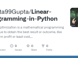 Github Nikita99gupta Linear Programming In Python Linear