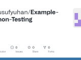 Github Mlyusufyuhan Example Python Testing