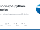 Github Amescon Rpc Python Examples Examples Python Raspicomm Rs