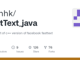 Github Ivanhk Fasttext Java Java Port Of C Version Of Facebook