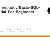 Github Trainmebuddy Basic Sql Tutorial For Beginners Part3