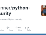 Github Vstinner Python Security Documentation Of Python Security