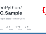Github Quecpython Poc Sample A Poc Project Based On Quecpython