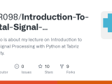 Introduction To Digital Signal Processing With Python E Dsp Python Pdf