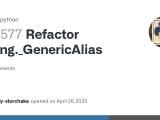 Refactor Typing Genericalias Issue 84577 Python Cpython Github