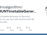 Github Electricalgorithm Maruntimetablegenerator A Weekly Timetable