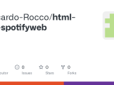 Github Riccardo Rocco Html Css Spotifyweb