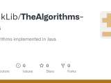 Github Thinklib Thealgorithms Java All Algorithms Implemented In Java