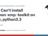 Can T Install Python Xmp Toolkit On Mac Python3 3 Issue 19 Python