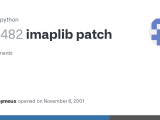 Imaplib Patch Issue 35482 Python Cpython Github