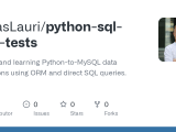 Github Jonaslauri Python Sql Orm Tests Testing And Learning Python