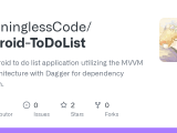 Github Meaninglesscode Android Todolist An Android To Do List