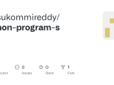 Github Prasukommireddy Python Program S
